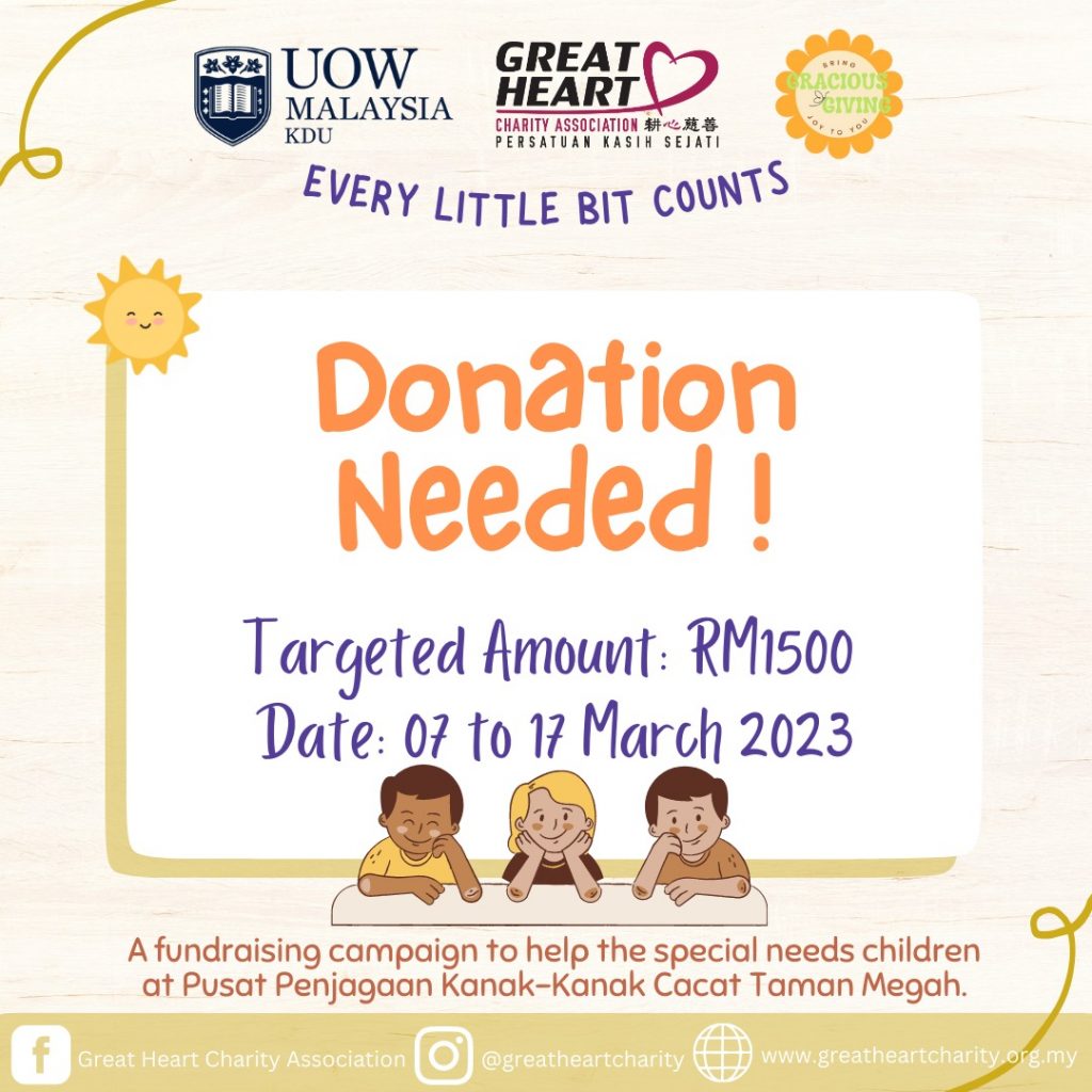 You & Me: Gracious Giving - Great Heart Charity